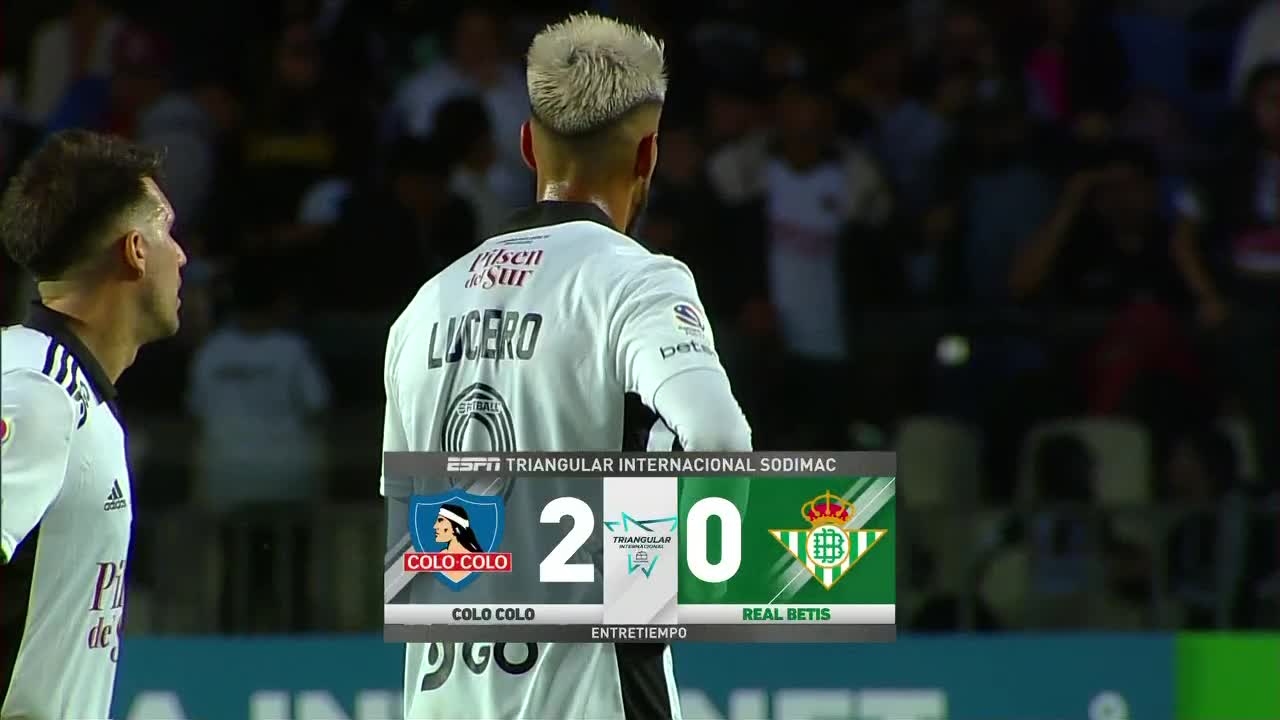 SportsCenter on Twitter: "Final del primer tiempo en Chile: Colo Colo, con goles de Lucero y ...