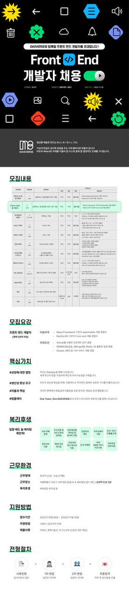 DAS-Daily Art Story on Twitter: "다스버스 채용 - DASVERSE와 함께할 리액트 개발자를 모십니다. https://jobkorea.co.kr ...