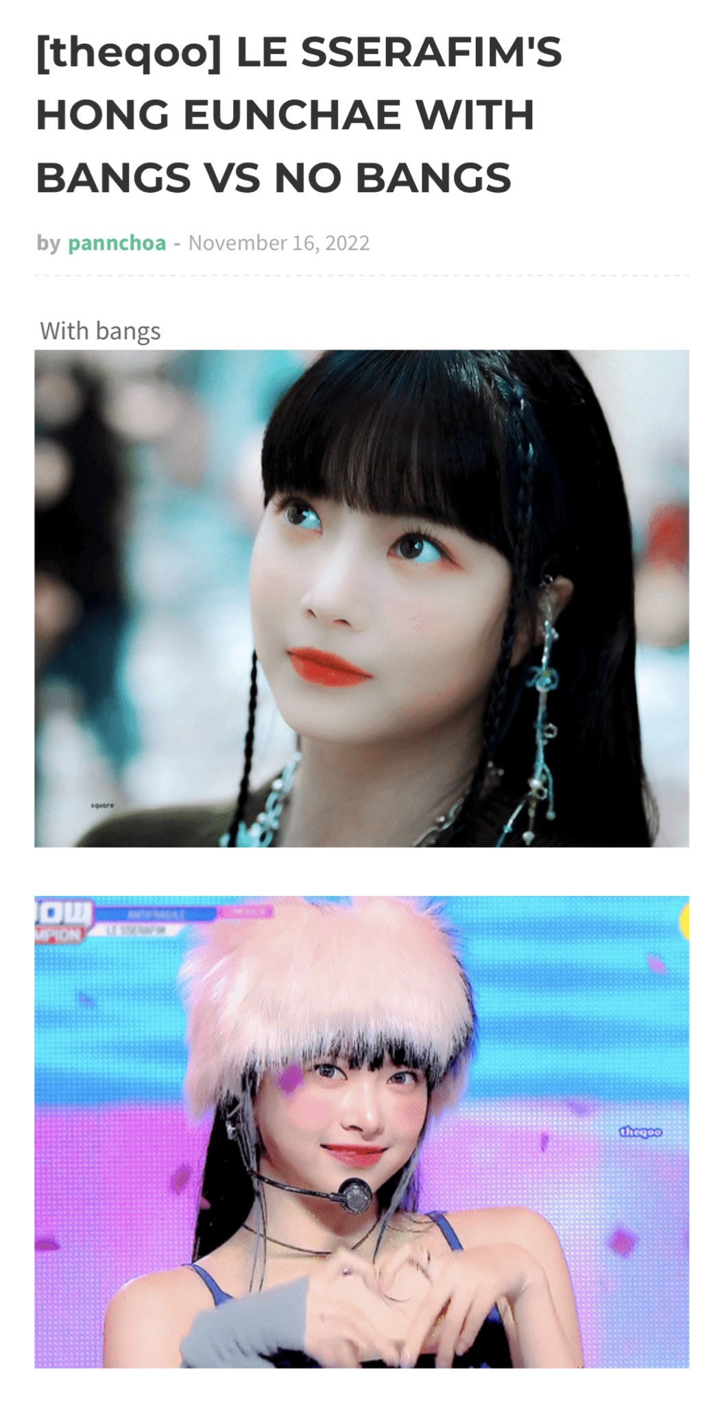 notpannchoa/notpannkpop/notnetizenbuzz on Twitter: "[ notpannchoa ] Do you prefer Le Sserafim's ...