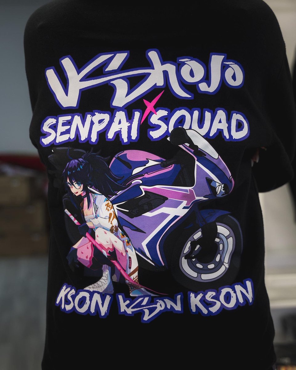 VShojo on Twitter: "Senpai Squad x VShojo merch drop‼️ New @ksononair Hoodie & T-Shirt now ...