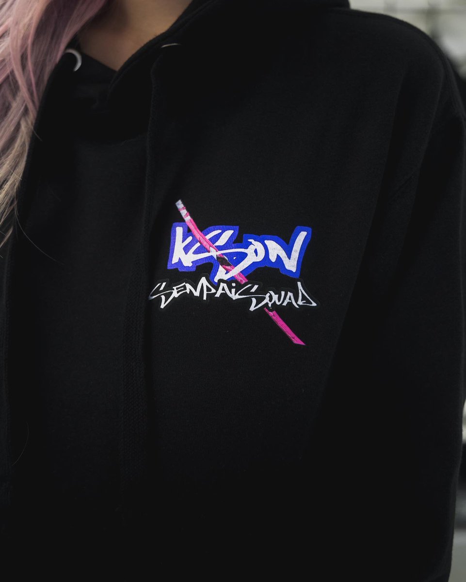 VShojo on Twitter: "Senpai Squad x VShojo merch drop‼️ New @ksononair Hoodie & T-Shirt now ...