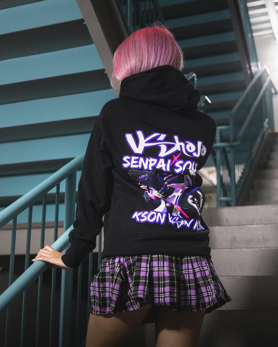 VShojo on Twitter: "Senpai Squad x VShojo merch drop‼️ New @ksononair Hoodie & T-Shirt now ...
