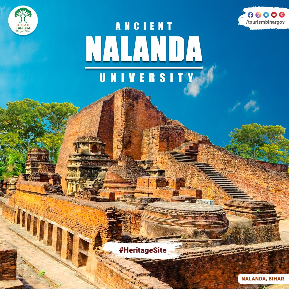 Bihar Tourism on Twitter: "The #Ancient Nalanda University, a #UNESCO world heritage site, was ...
