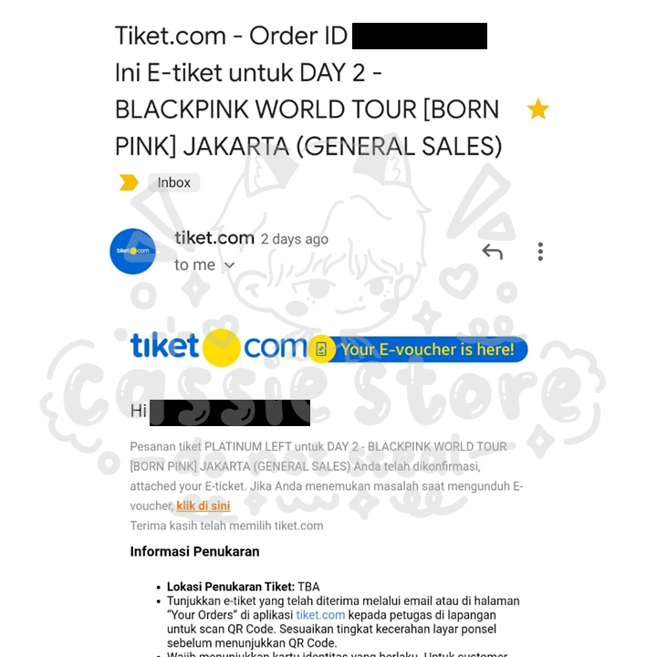 Cassie💫 PO Season Greetings 2023 NCT WayV on Twitter: "WTS BORNPINK Platinum Left Day 2 (1 tiket ...