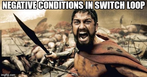 Meme Overflow On Twitter Negative Conditions In Switch Loop Https stackoverflow meme-overflow-on-twitter-negative-conditions-in-switch-loop-https-stackoverflow