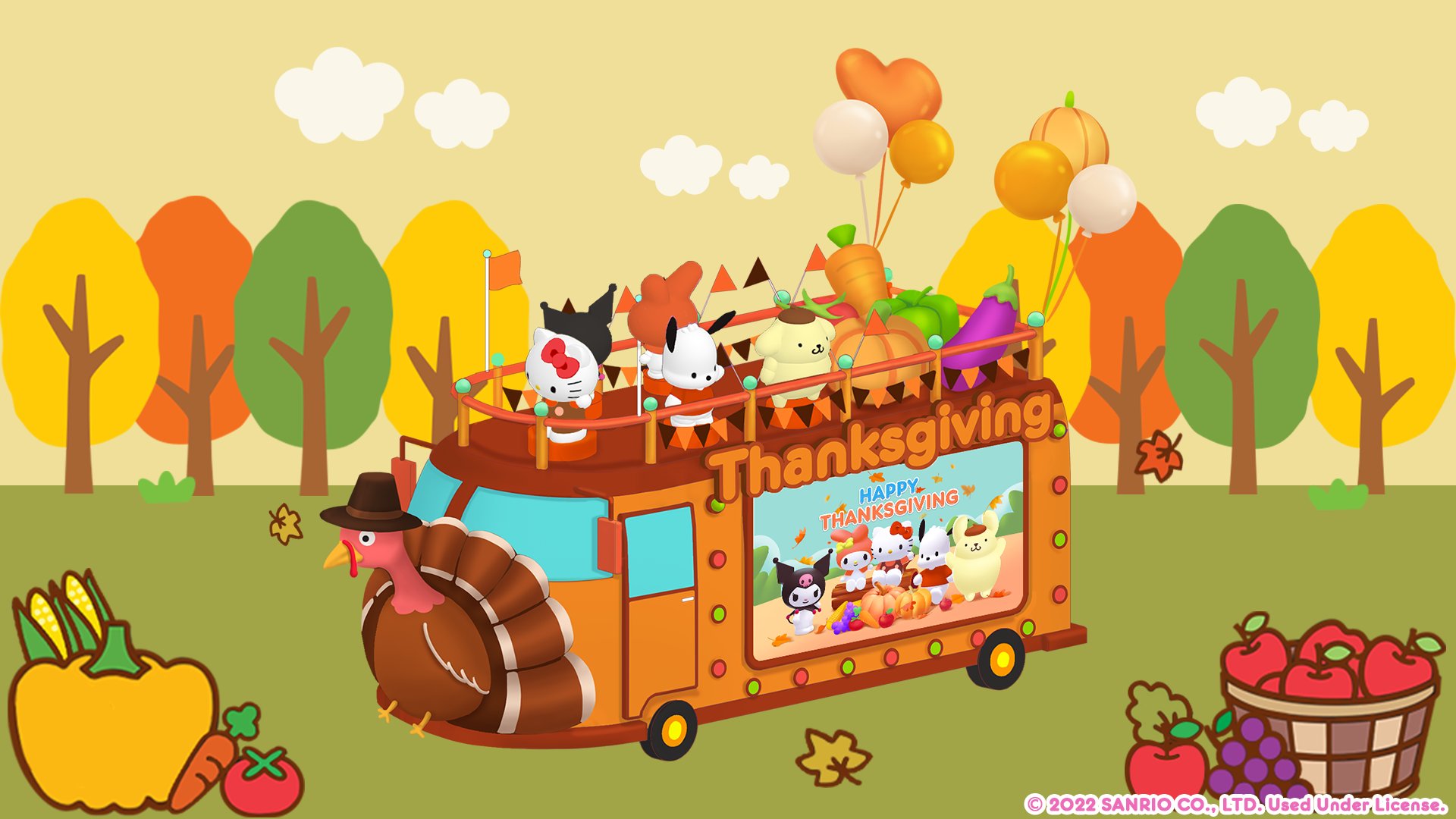 Hello Kitty Wallpapers Thanksgiving