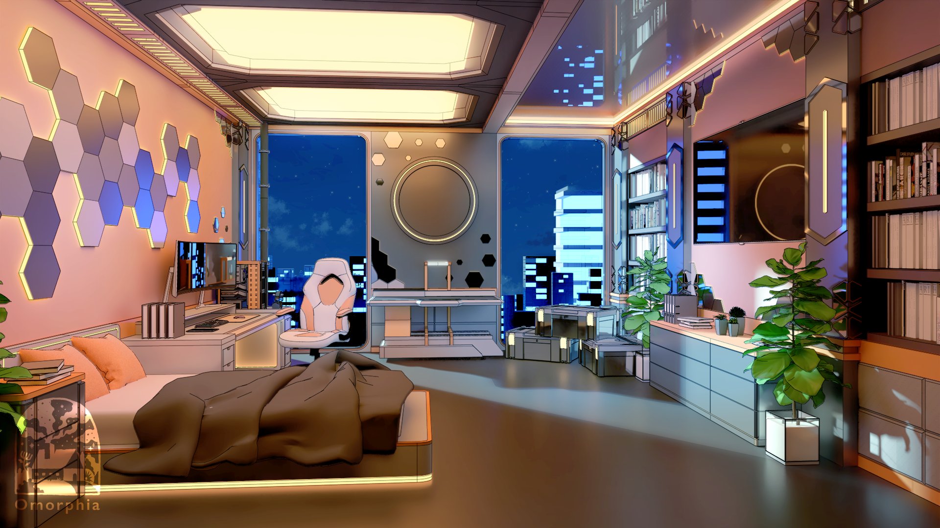 Sci Fi Room Concept Art INFINITE Web Series Concept Art