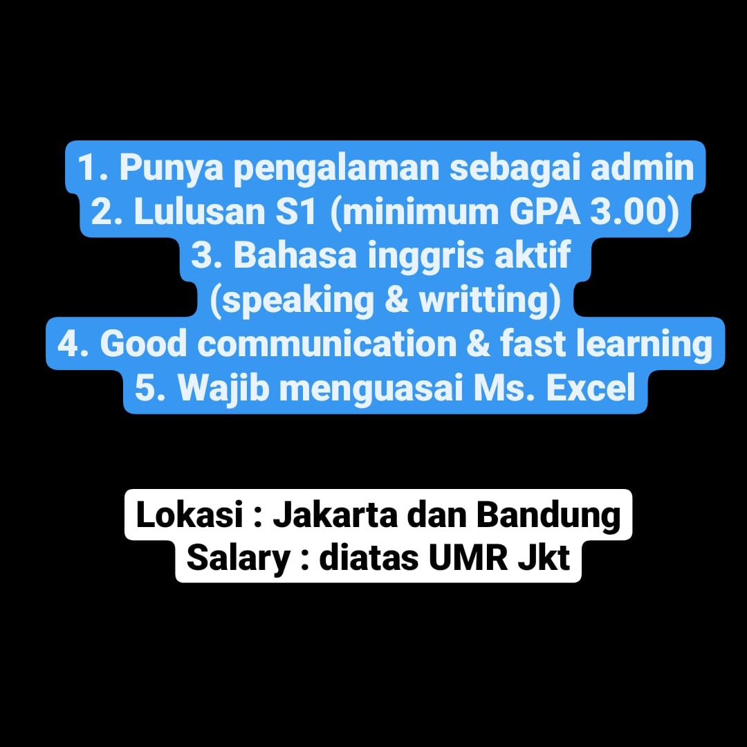 BACA RULES DI (bit.ly/worksfess) on Twitter: "Work! Jobseeker yang punya pengalaman sebagai ...