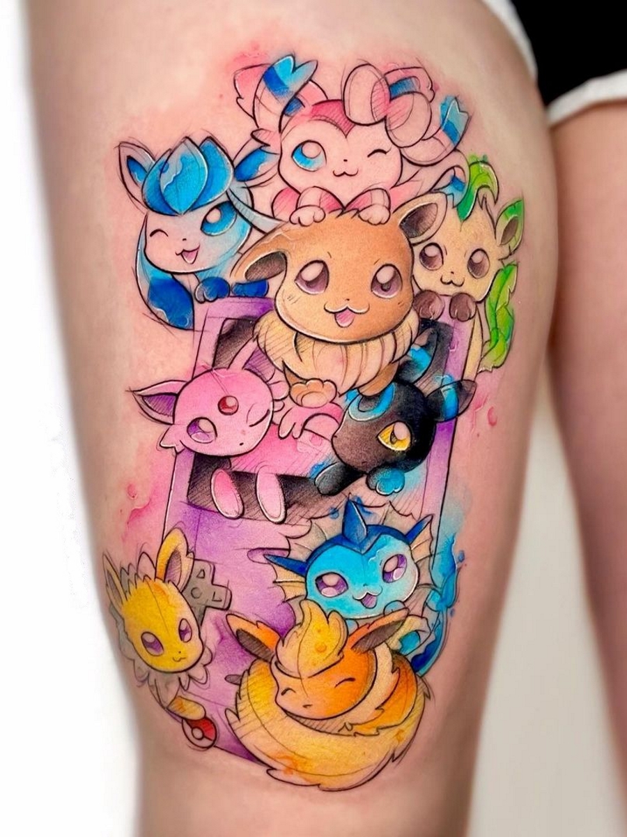 Eevee Evolution Tattoo