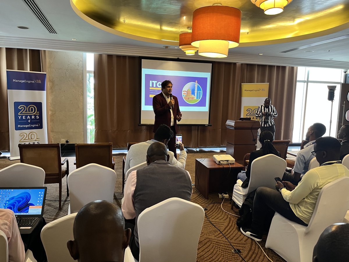 ManageEngine on Twitter: "ManageEngine is hosting ITCON Uganda - 2022 today at the Sheraton ...