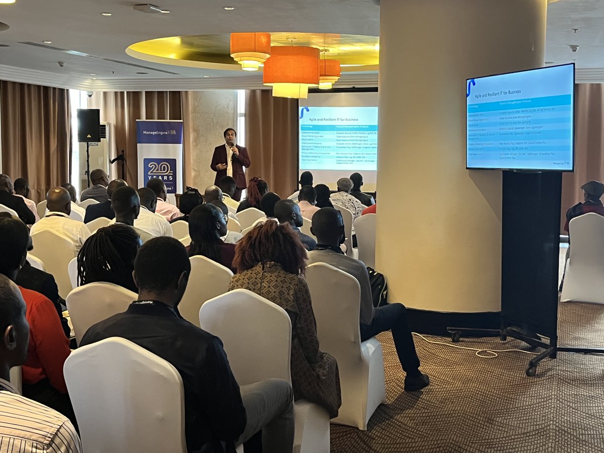 ManageEngine on Twitter: "ManageEngine is hosting ITCON Uganda - 2022 today at the Sheraton ...