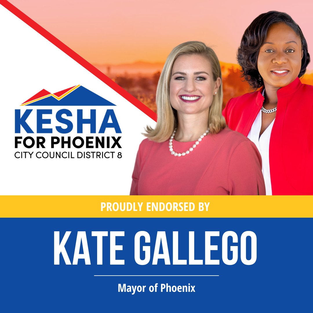 Kesha for Phoenix on Twitter: "Launching runoff campaign with a bang today with endorsements ...