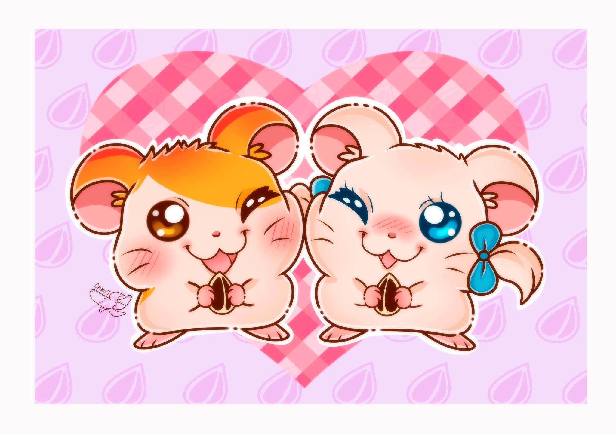Hamtaro And Bijou Wallpaper