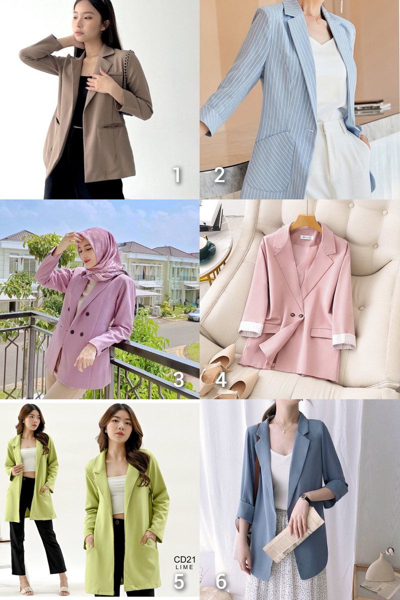 keykey on Twitter: " ️Blazer wanita ️ 1. https://shope.ee/6zkAteNx6u 2. https://shope.ee ...