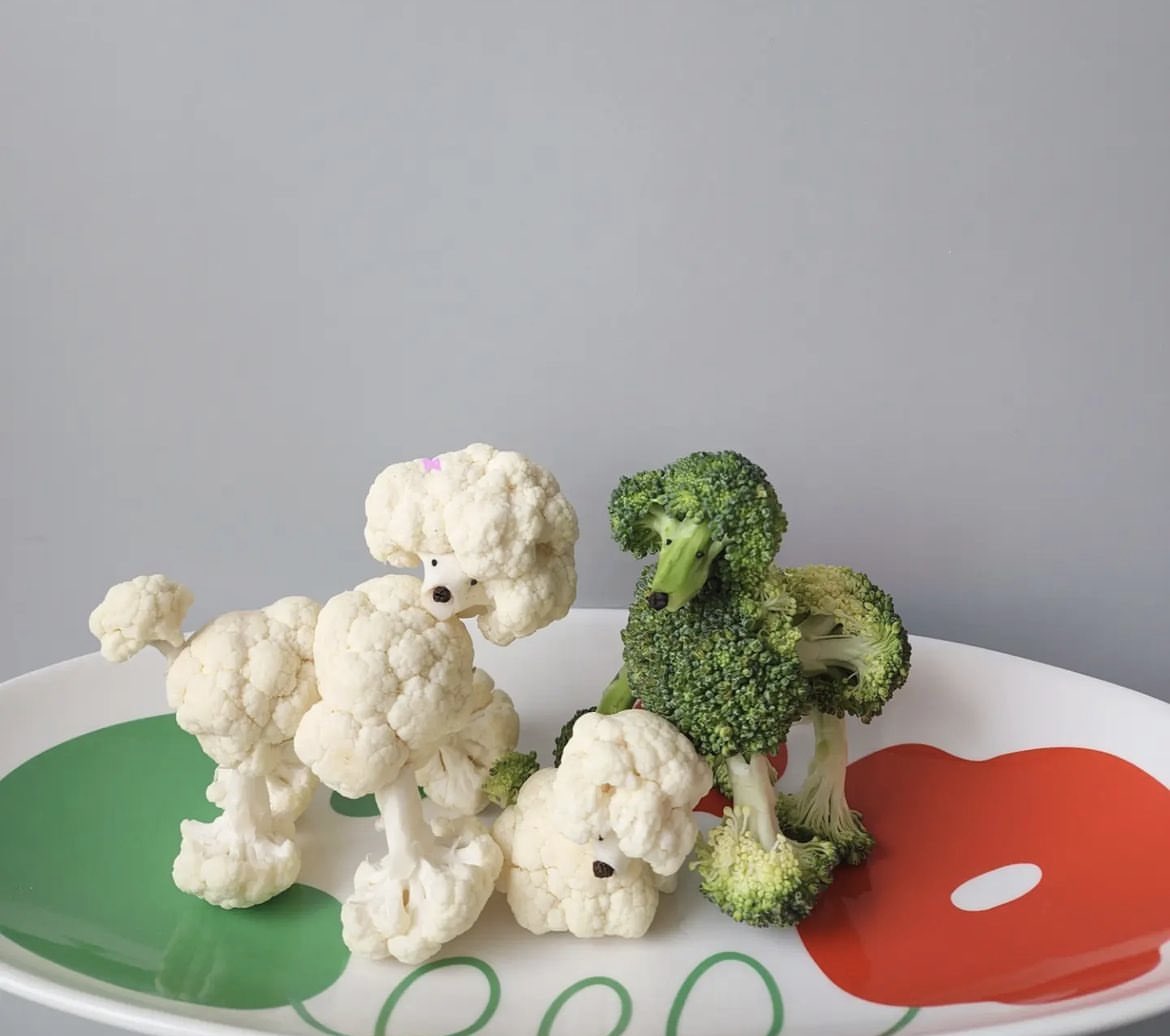 Vegetable Carving With Cauliflower