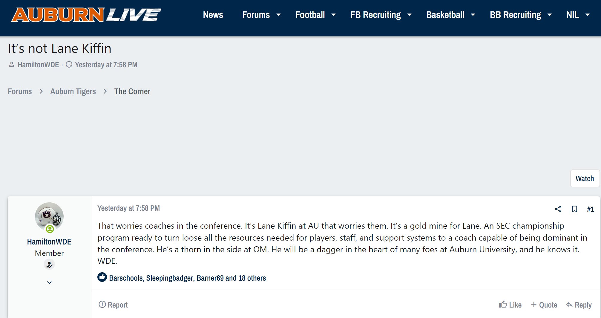 Message Board Geniuses on Twitter: "Lane Kiffin doesn't scare anyone in the #SEC. However, Lane ...