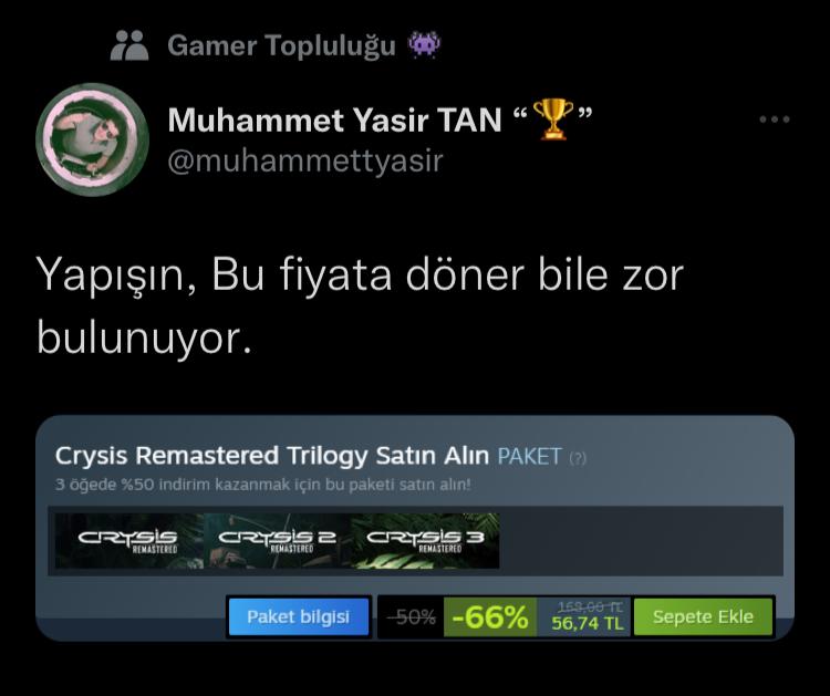 De Marke Gaming on Twitter: "Tweetteki iki bilgi de doğru (Bizim ofisin orada bu paraya döner ...