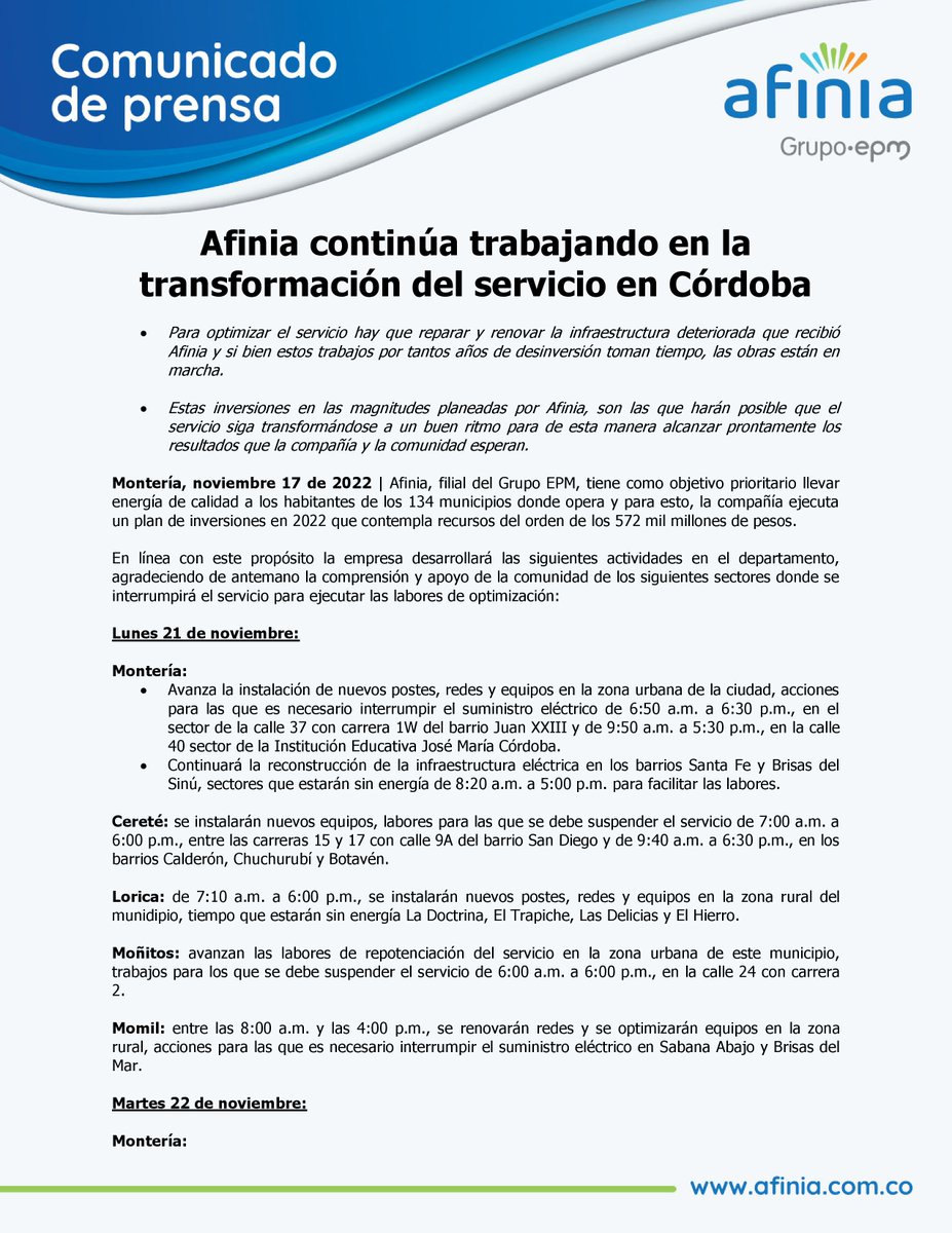 Afinia Grupo EPM on Twitter: Afinia Grupo EPM on Twitter: