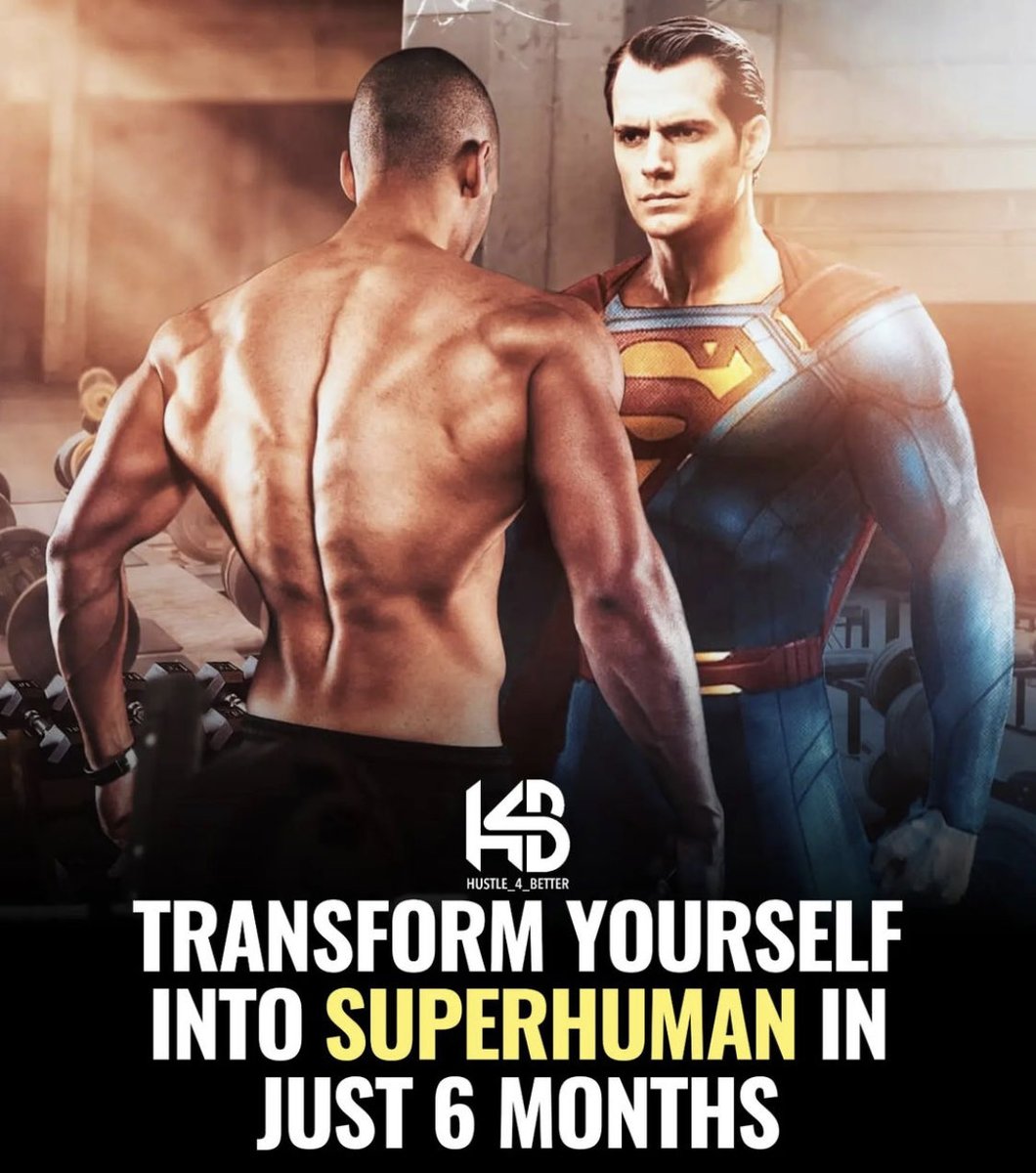 Philosophy Flows 💭 on Twitter: "How to transform yourself into a SUPERHUMAN in just 6 months:"