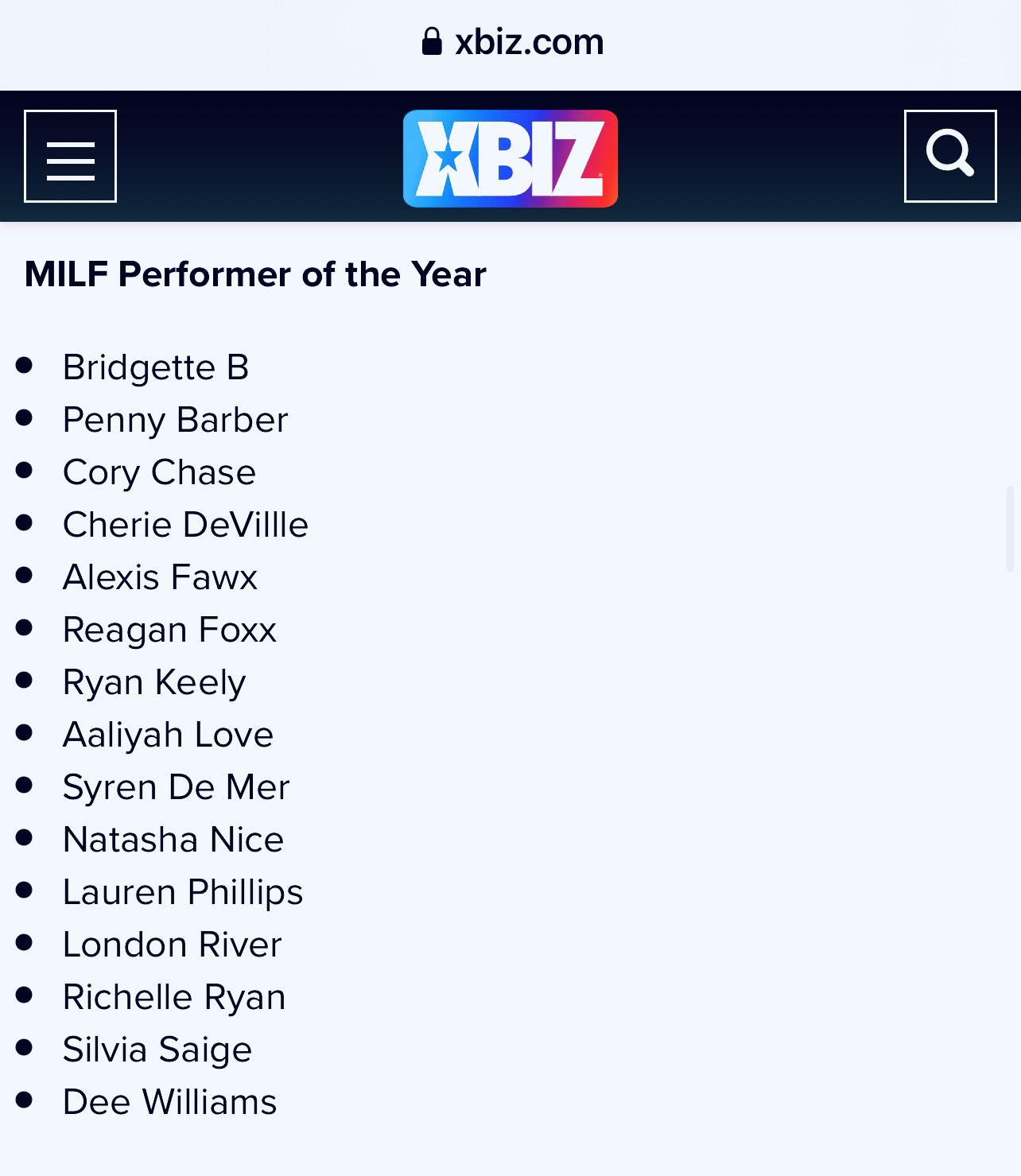 Tw Pornstars Natasha Nice Twitter Mommy Got Nominated For Milf Performer Of The Year