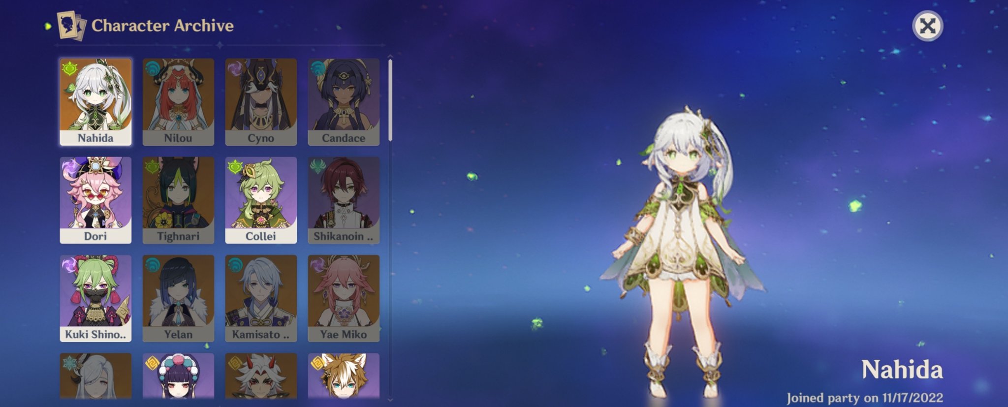 🌺 mystic muyueshi - saving for nahida (72/80) on Twitter: "@Daily_Nahida HELLO DAILY NAHIDA LOOK ...