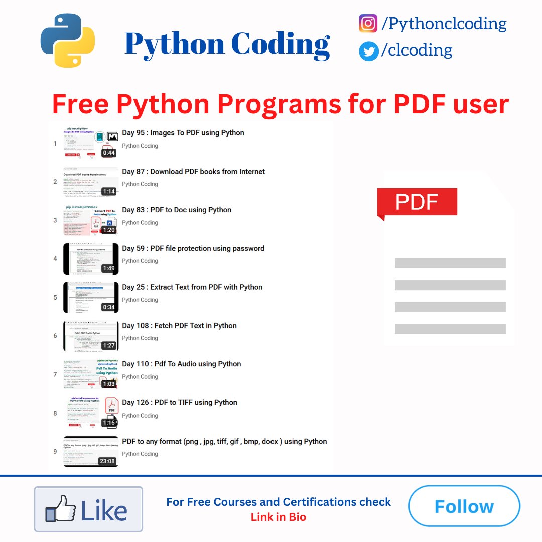 Python Coding On Twitter Free Python Programs For Pdf User Swkxq9odof T 1330