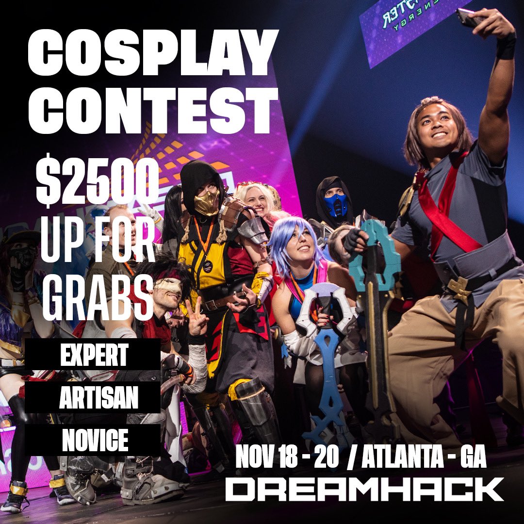 AKrCos @ DreamHack ATL on Twitter: "Hello Atlanta! If your heading to @DreamHack this weekend ...