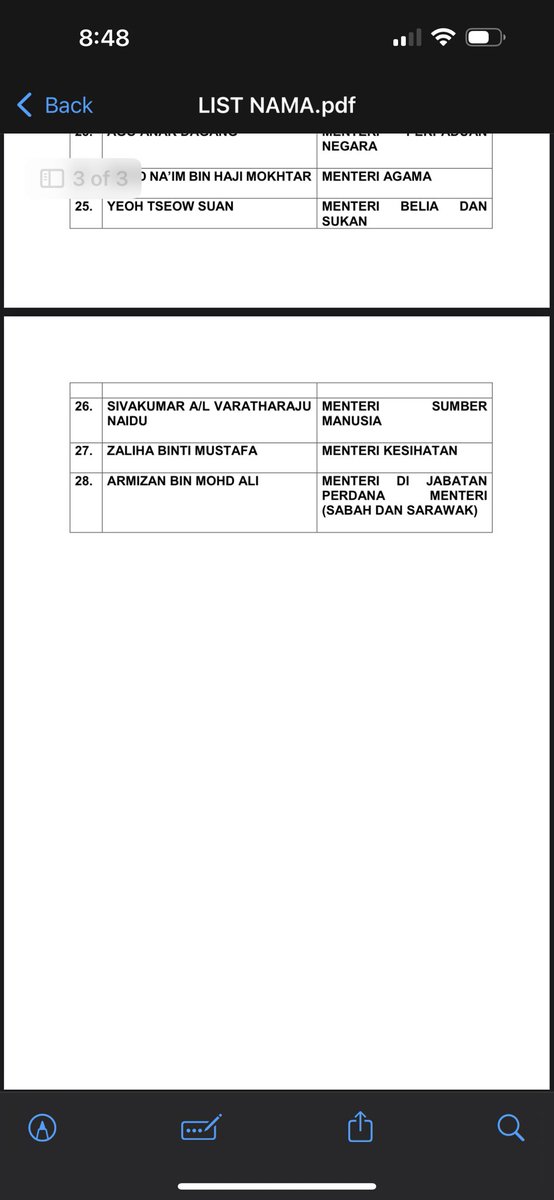 Elill on Twitter: "Prime Minister Anwar Ibrahim’s full cabinet list #GE15 #PRU15 #Cabinet"