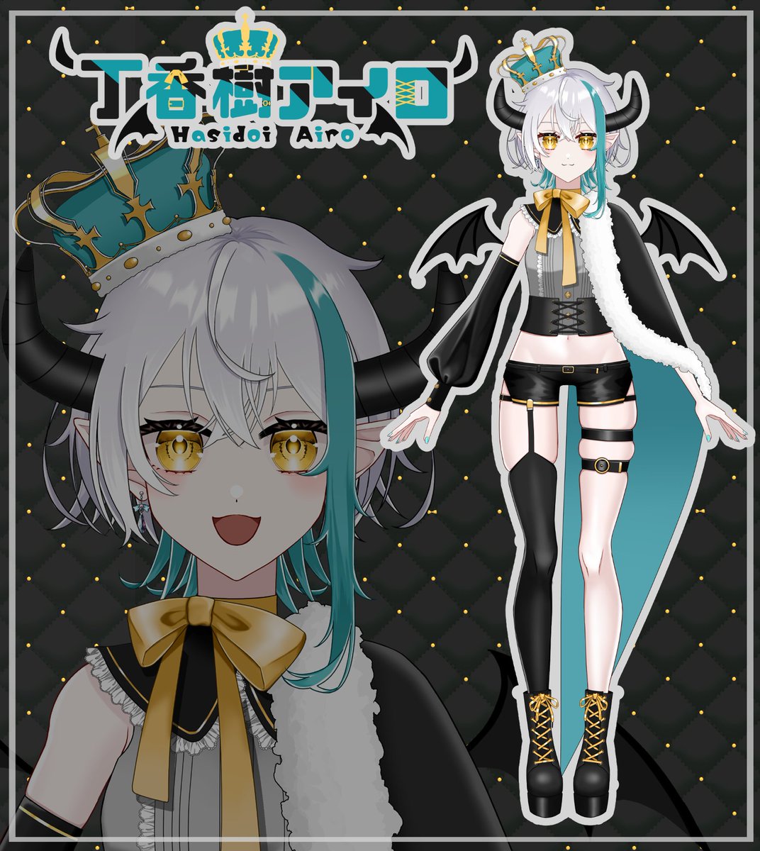 丁香樹アイロ👑😈まだ#新人VTuber on Twitter: "【タグ】 👑総合：#丁香樹アイロ 😈配信・スケジュール：#HashidoiLive 👑FA：#はしどいらすと 【link】 😈 ...