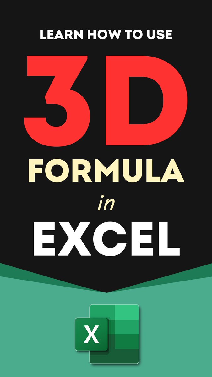 Learn Excel To Excel On Twitter Excel 3d Formula Bet You Didn T Know This Learn