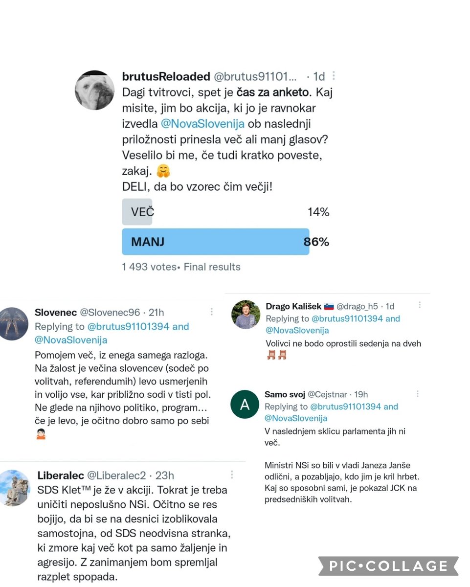 Mojca Škrinjar on Twitter: "RT @brutus91101394: Dragi tvitrovci naša anketa o tem, če bo ...