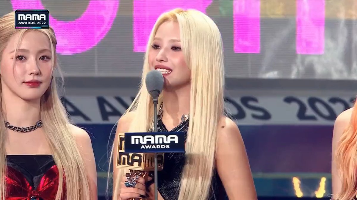 Tiffany Vogt on Twitter: "RT @MnetMAMA: [#2022MAMA_Moment] Favorite Female Group #gidle @G_I_DLE ...