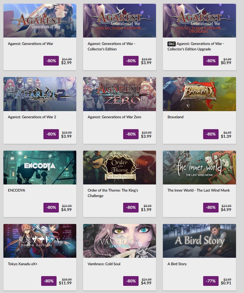 (PCDD) Mid Week Game Sale via GOG. https://t.co/J0kabxdr2M Cheap Ass ...