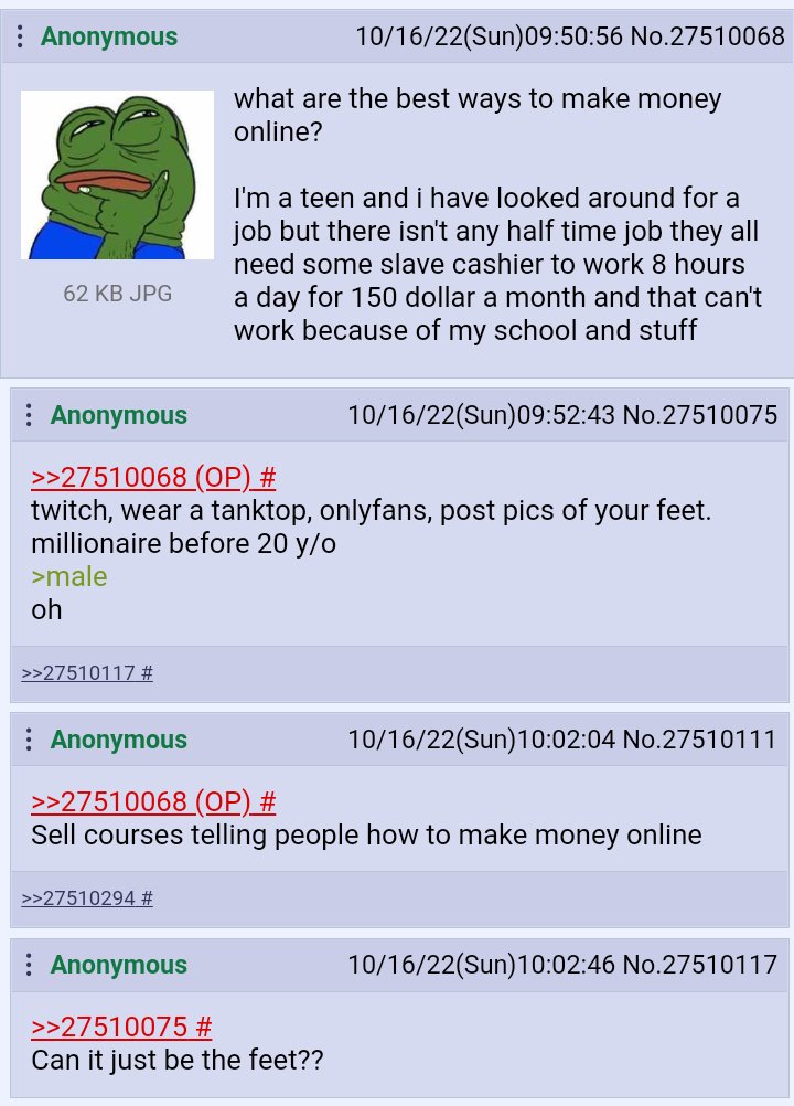 4CHAN GREENTEXTS on Twitter: