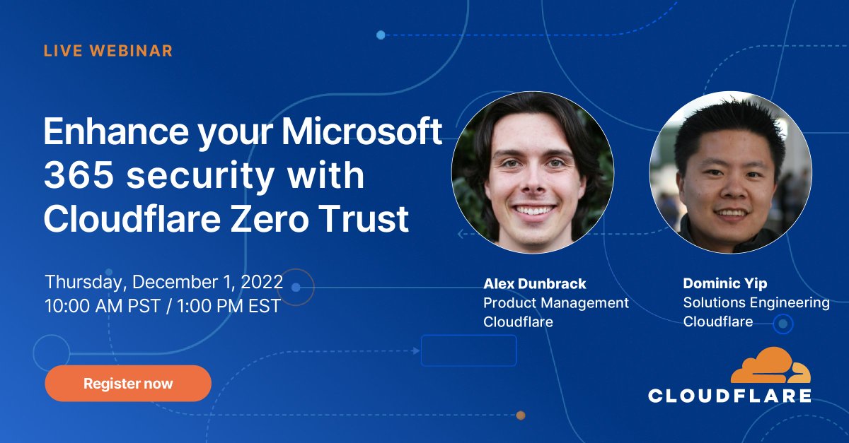 Cloudflare on Twitter: "Tomorrow: Join us live to discover how Cloudflare Zero Trust services ...