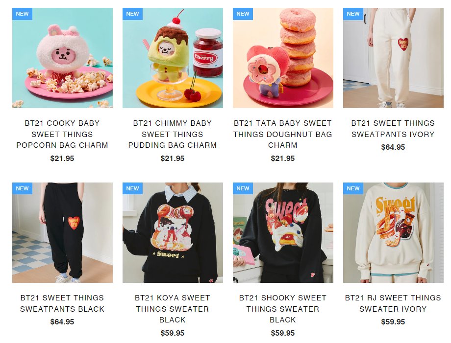 BTS Merch⁷ on Twitter: "Line Friends Store restocked the BT21 RJ BABY Sweet Things Churros Bag ...