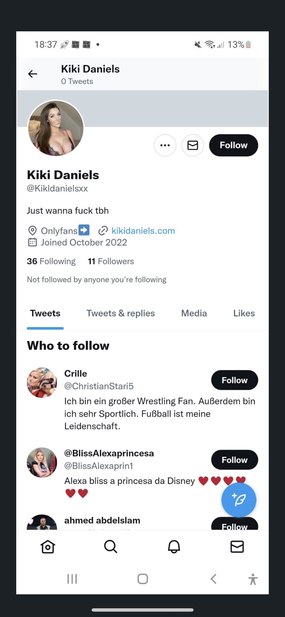 TW Pornstars Kiki Daniels Twitter Fake Account Trying To Scam Money tw-pornstars-kiki-daniels-twitter-fake-account-trying-to-scam-money