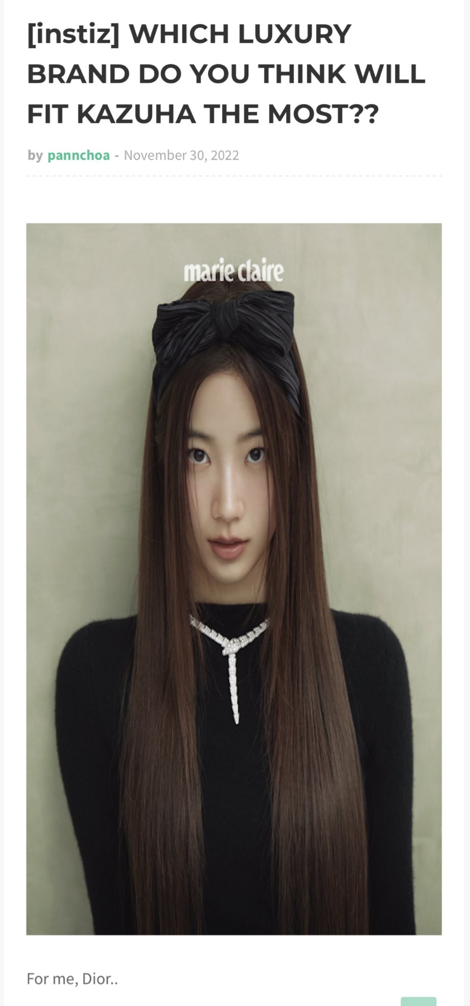 notpannchoa/notpannkpop/notnetizenbuzz on Twitter: "[ notpannchoa ] Which luxury brand would ...