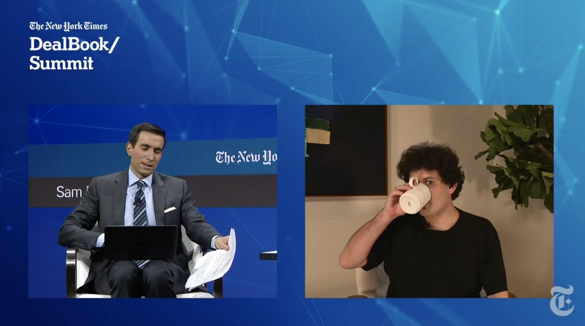 We are livetweeting the SBF Dealbook interview: The stream is here ...