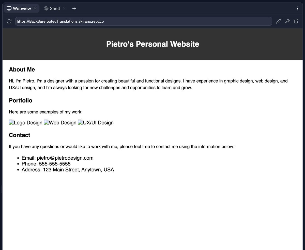 Pietro Schirano on Twitter: "Absolutely insane. I asked #chatGPT to generate a simple personal ...