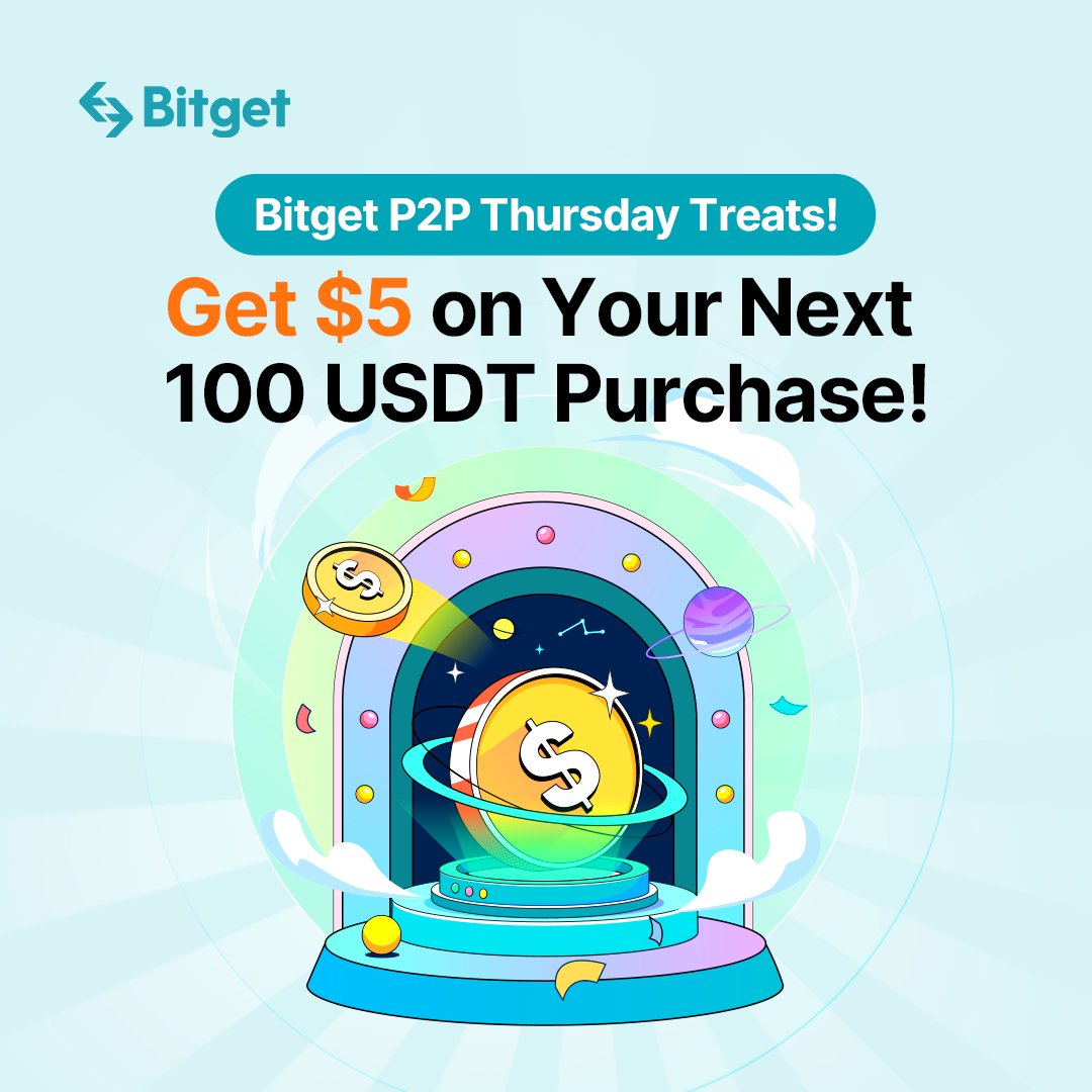 Bitget India on Twitter: "😎Bitget #P2P Thursday Treats 😍Get 5$ Free on 100 #USDT Purchase ⏰Open ...
