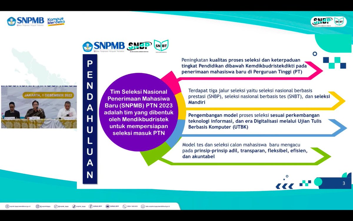 Konferensi pers SNPMB sudah dimulai. - Thread from Fauzan Al-Rasyid ...