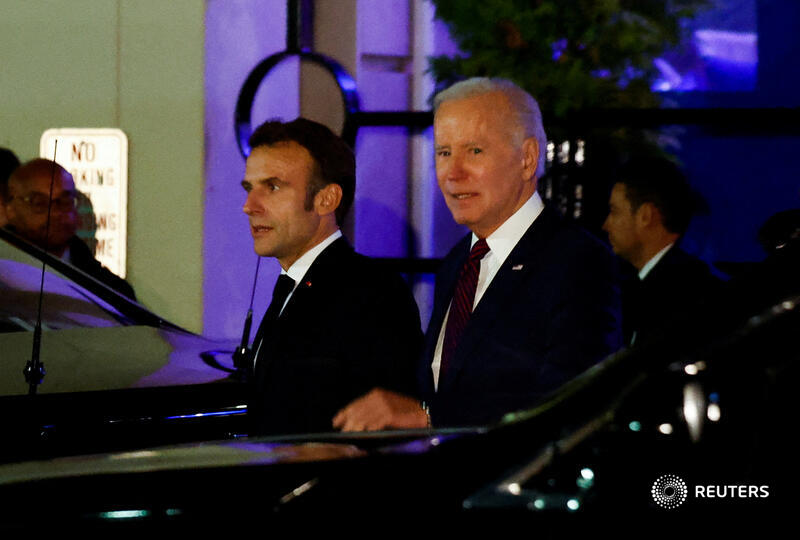 French President Emmanuel Macron addressed U.S. lawmakers from both ...