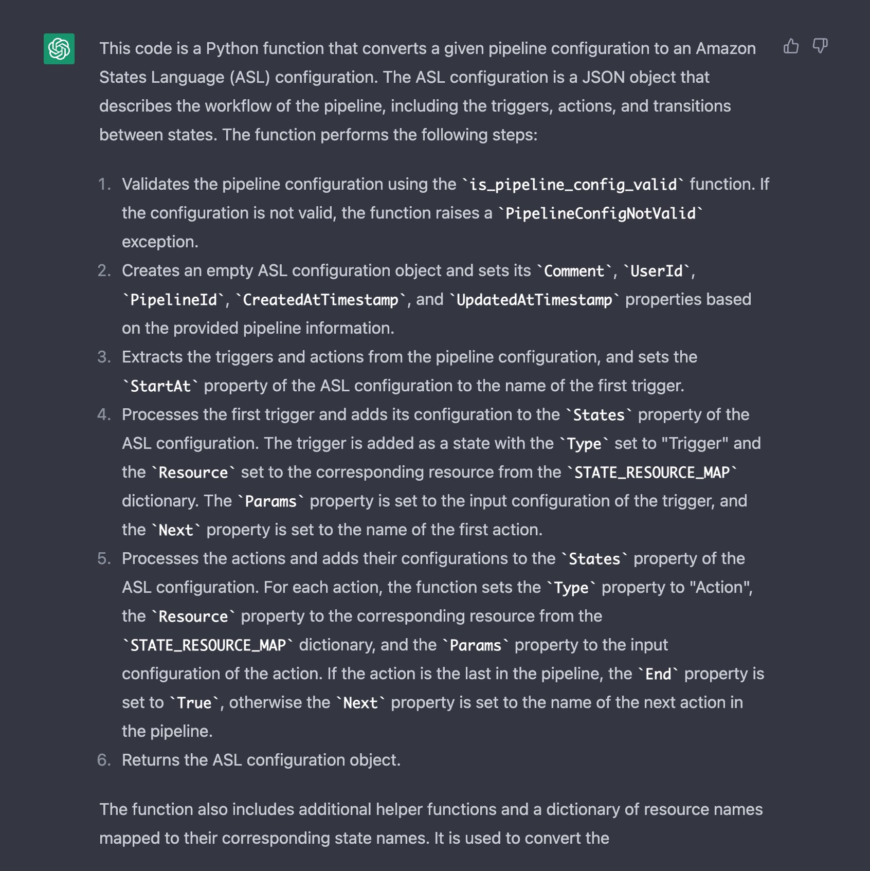 Jiayuan on Twitter: "解释一段具体的代码，这个在做 code review 的时候真的很有用，可以直接对代码有一个 overall 的理解。 https://t.co ...