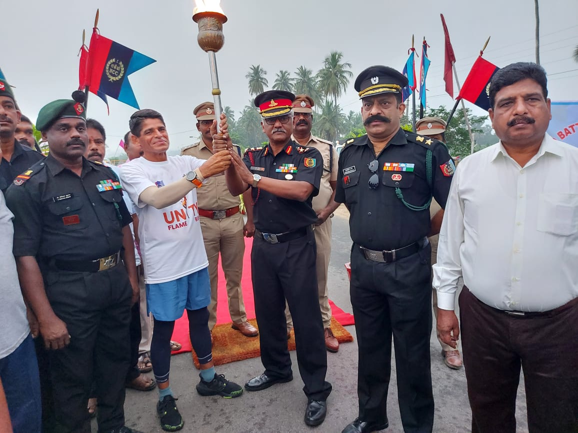 PRO Defence Trivandrum on Twitter: "Day 9 :Unity Flame Run #NCC 450 kms / 3000 kms Velur to ...