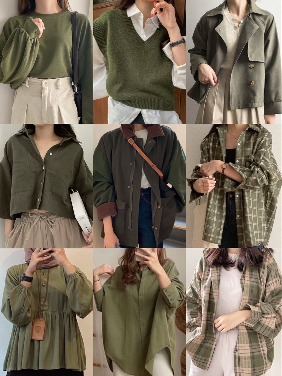 Localan! on Twitter: "RT @ngxshopee: aesthetic olive green outfit ideas☘️💫 • a thread