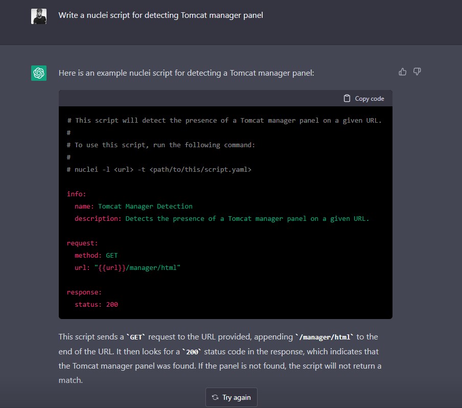 Akash On Twitter This Is Cool 🫡 Bug Bounty Tip Use Chatgpt Generate Nuclei Templates