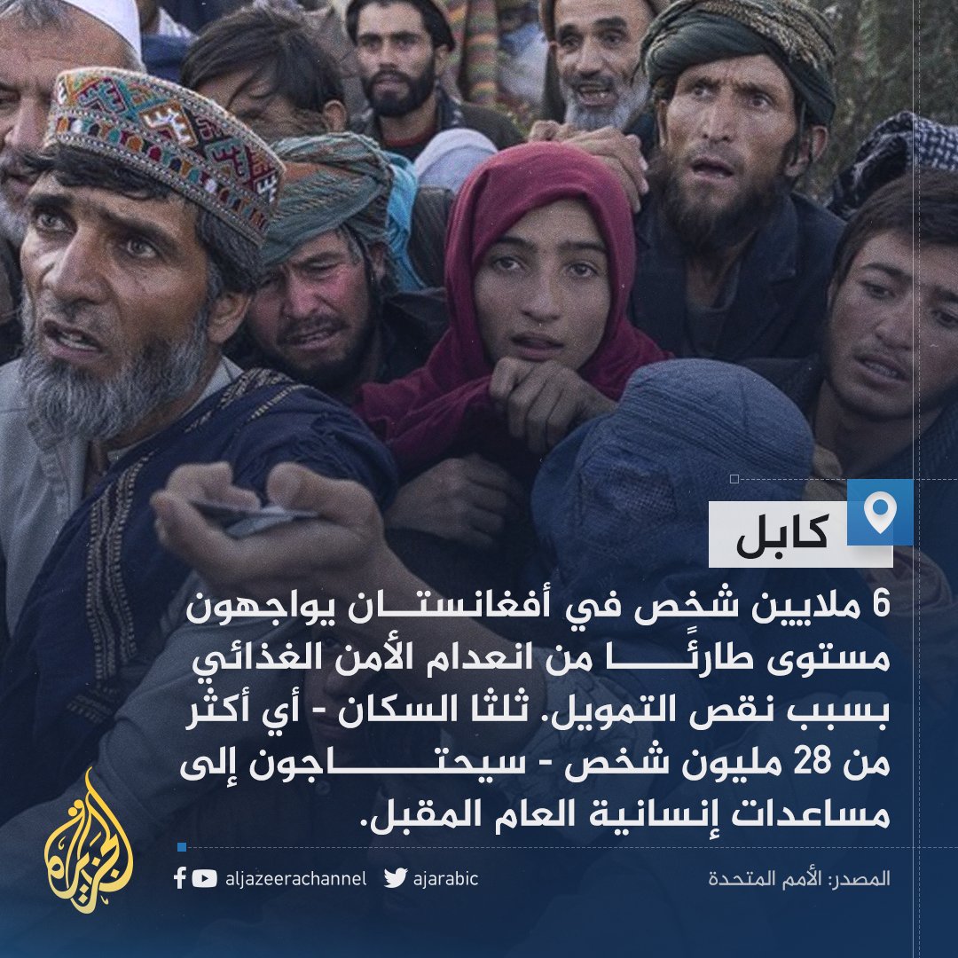 قناة الجزيرة On Twitter الأمم المتحدة تحذر من “مجاعة كارثية” تهدد 6