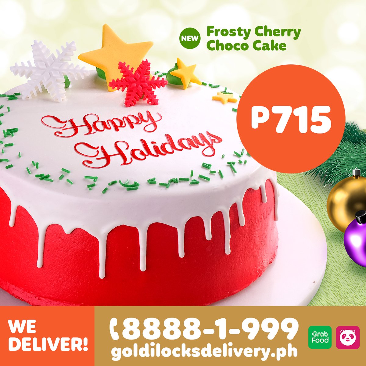 Goldilocks PH on Twitter: "It’s time for the happy holidays! The Frosty Cherry Choco* from # ...