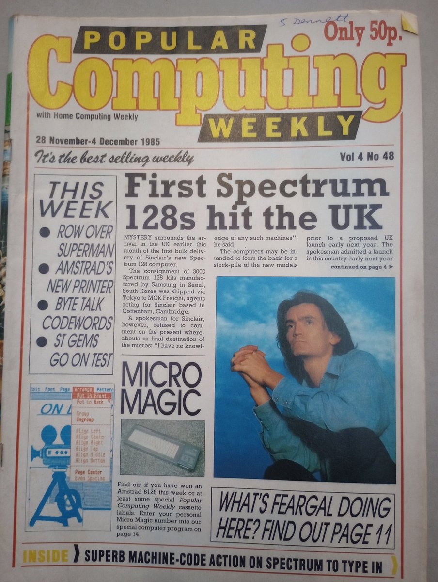 Chequertree on Twitter: "Just noticed this handsome centrefold in the November 28th 1985 issue ...
